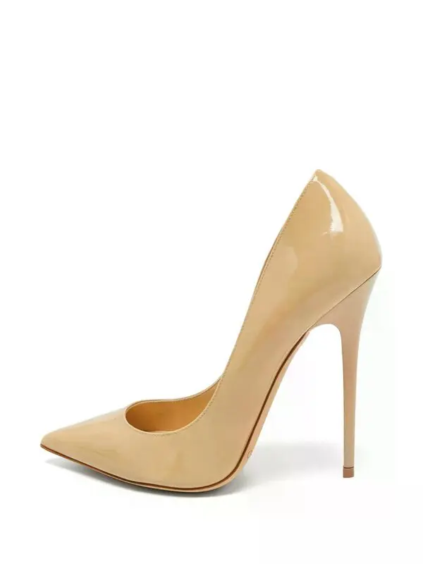 JIMMY CHOO Love Patent Leather Stiletto Pumps - Neutrals