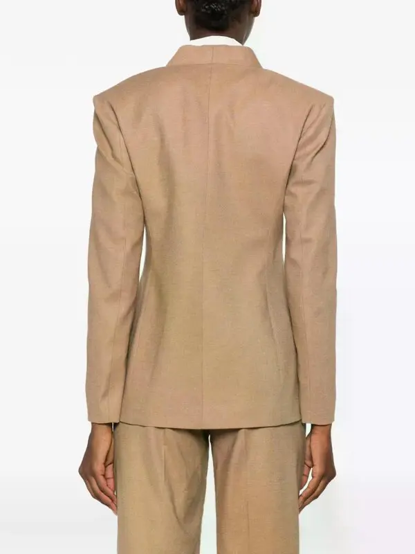 LE SULLY STUDIO Double-breasted Padded-shoulder Blazer