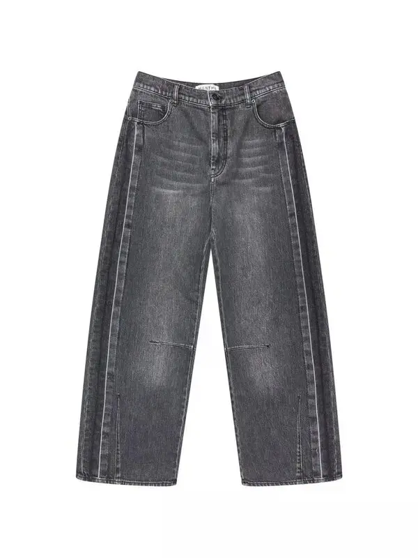 Munthe Faded Panelled Jeans - Grey