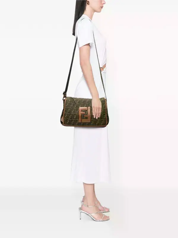 Fendi Zucca Canvas Ff Messenger Bag