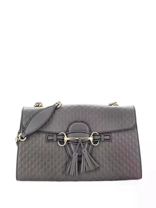 Gucci Emily Chain Flap Bag Microguccissima Leather Medium Shoulder Bag