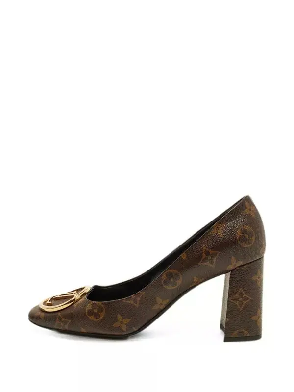 LOUIS VUITTON Madeleine Square-toe Pumps