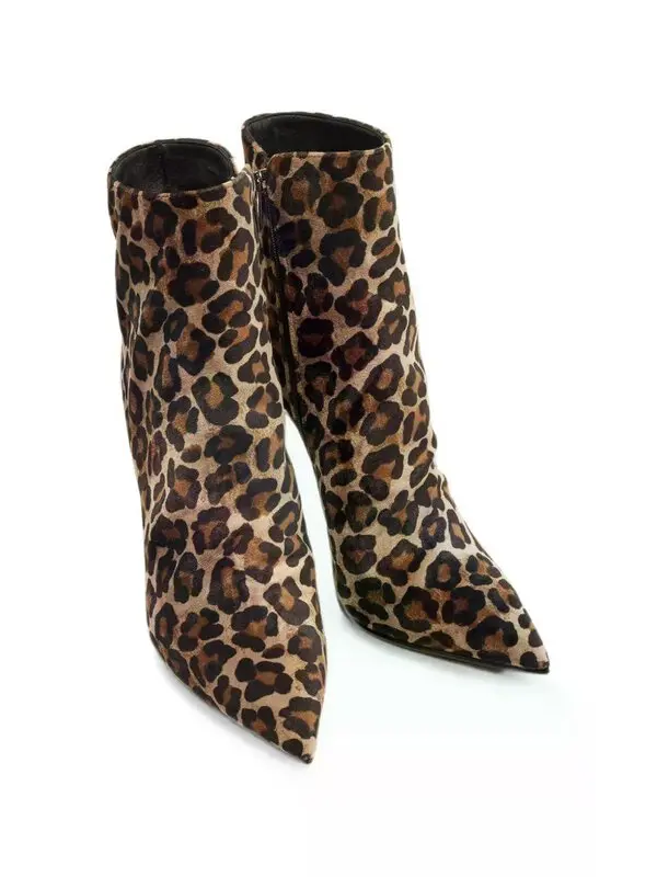 LE SILLA Leopard-print Heeled Ankle Boots