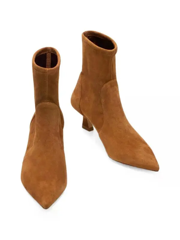 STUART WEITZMAN Vinnie Sculptural-heel Ankle Boots