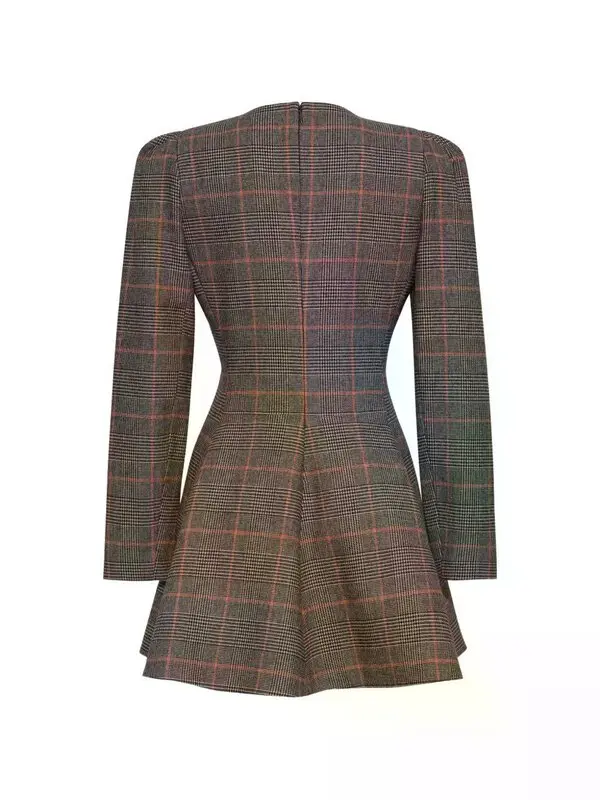 Cara Cara Rizzo Plaid Mini Dress