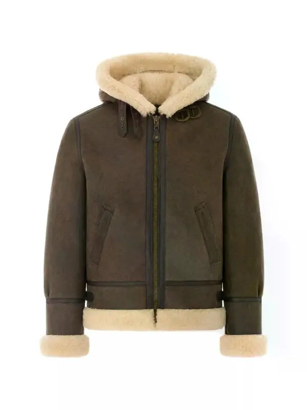 SCHOTT Shearling-lined Leather Jacket