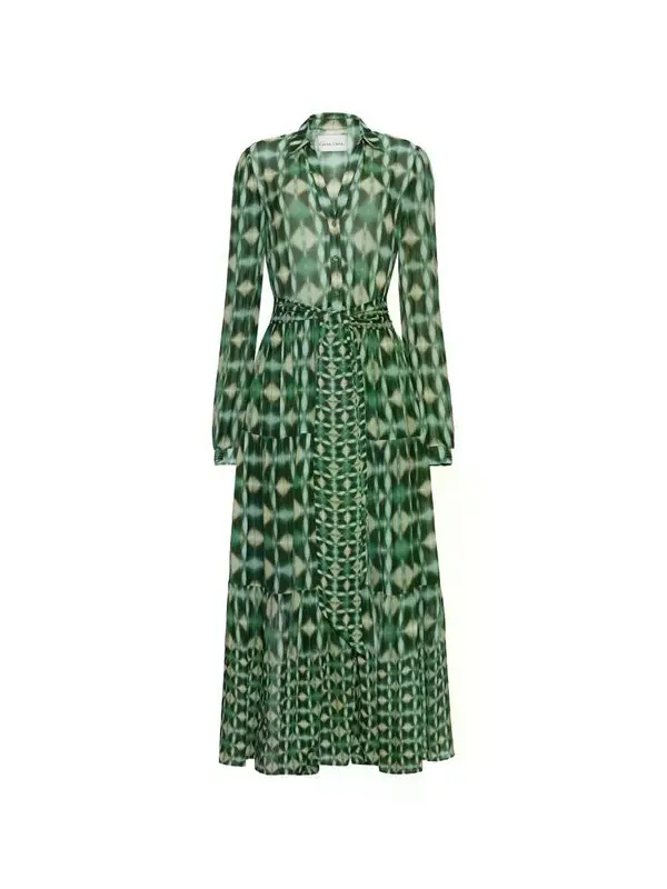 Cara Cara Barbara Geometric Print Maxi Dress