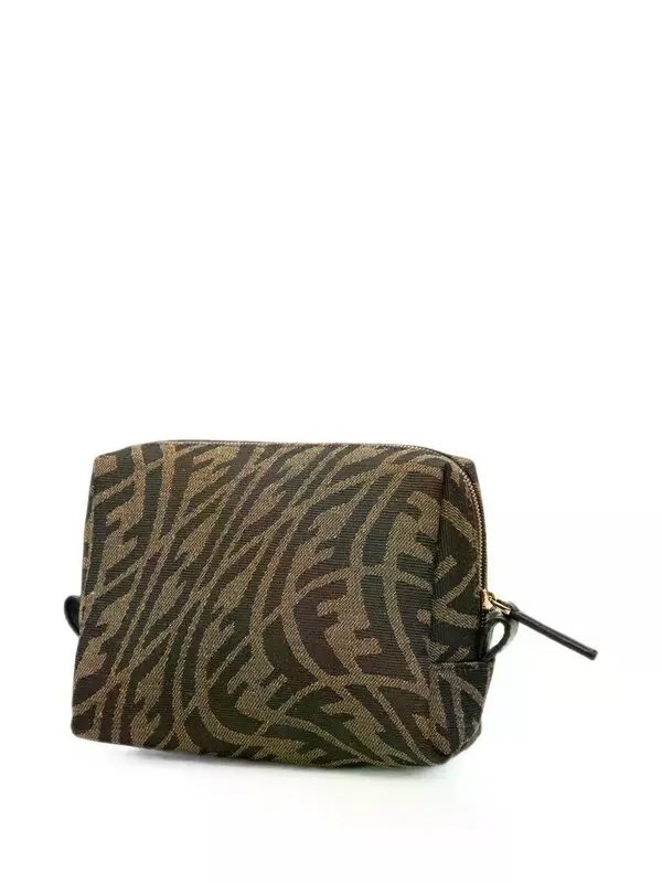 Fendi Sarah Coleman Small Zucca Canvas Vertigo Cosmetic Pouch
