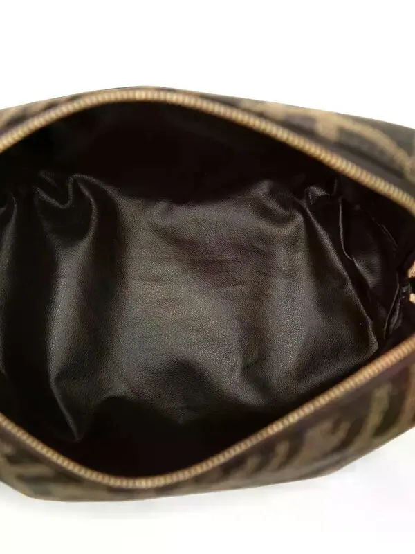 Fendi Sarah Coleman Small Zucca Canvas Vertigo Cosmetic Pouch