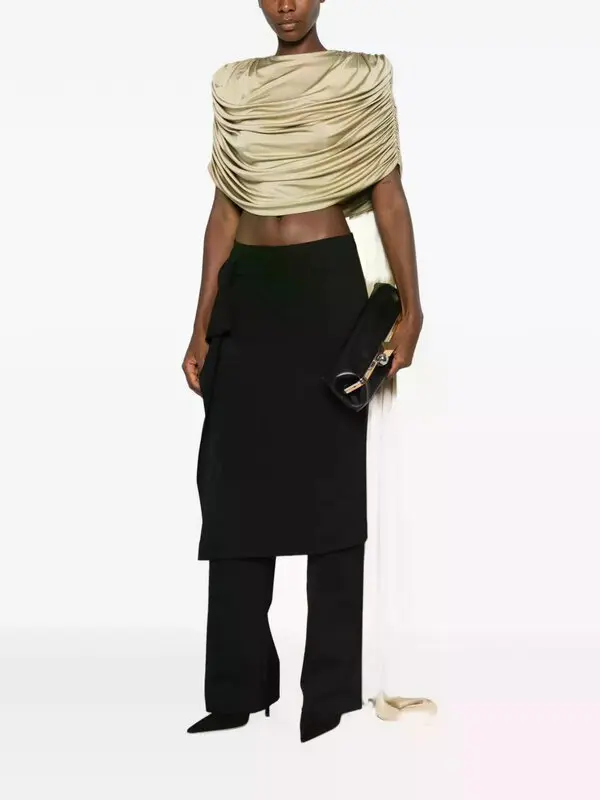 LE SULLY STUDIO Layered-panel Tailored Trousers