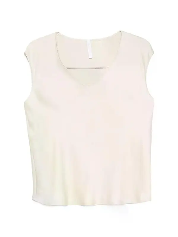 Imperial V-neck Sleeveless Blouse