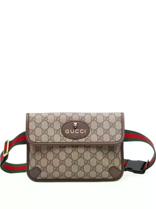 Gucci 2016-2026 Gg Supreme Web Neo Vintage Belt Bag - Neutrals