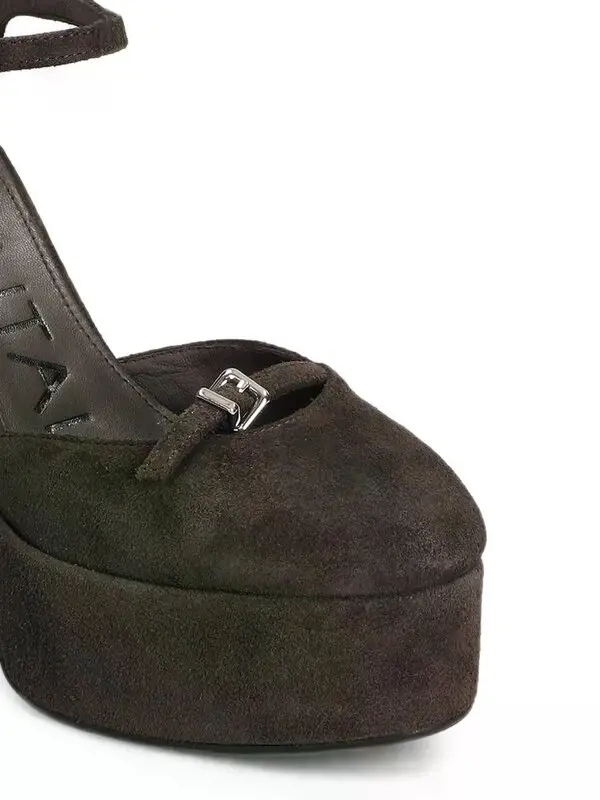 CHANTAL Buckle-detail Platform Pumps