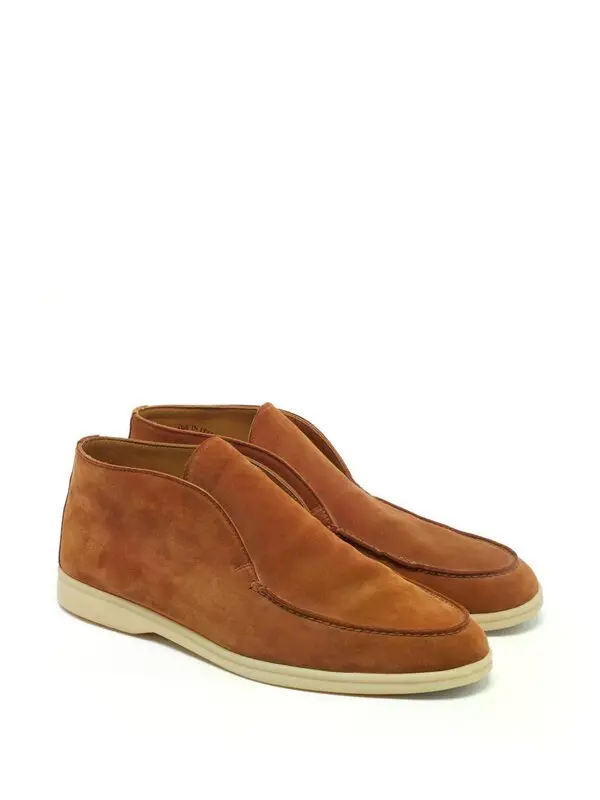 Loro Piana Suede Ankle Boots - Brown