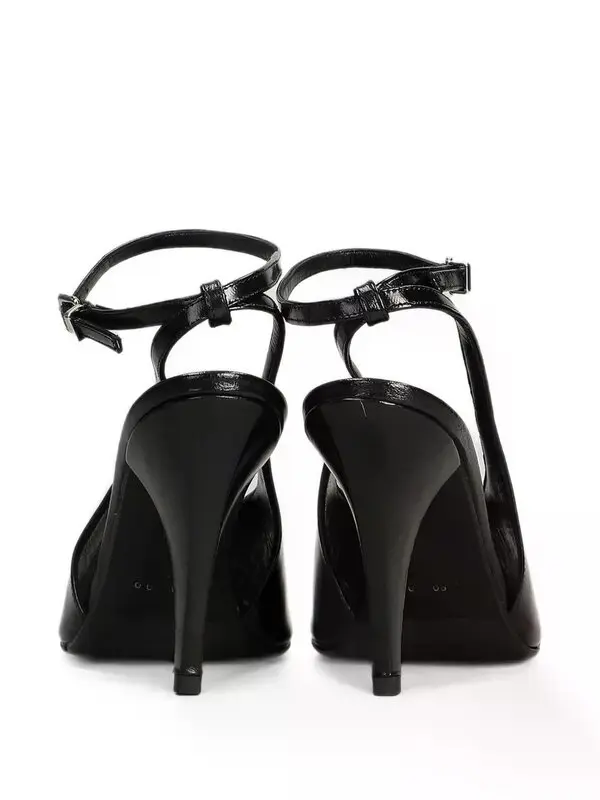 CHANTAL Buckle-fastening Peep-toe Pumps