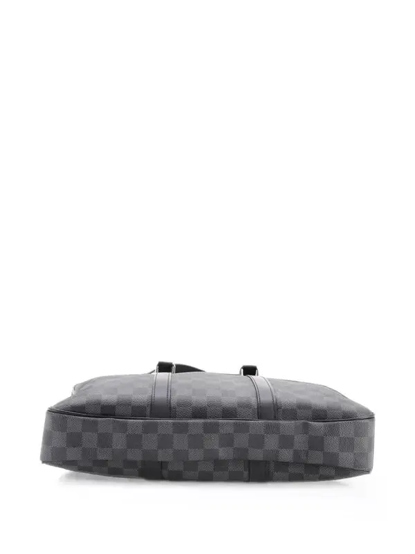 LOUIS VUITTON Porte-documents Voyage Briefcase Damier Graphite Pm Business Bag - Black