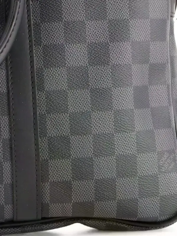 LOUIS VUITTON Porte-documents Voyage Briefcase Damier Graphite Pm Business Bag - Black
