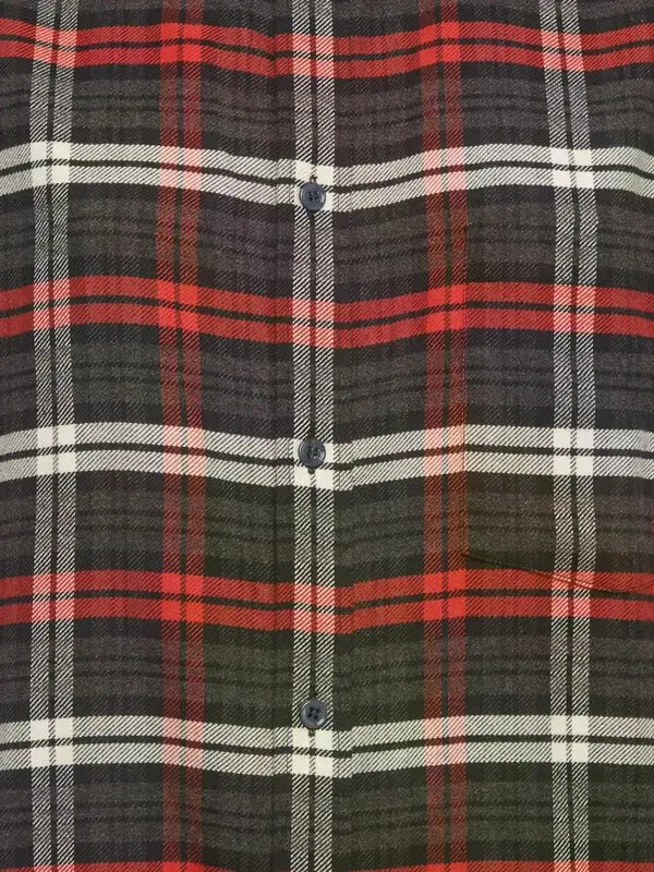 Balenciaga 2017 Plaid Cotton Oversized Shirt