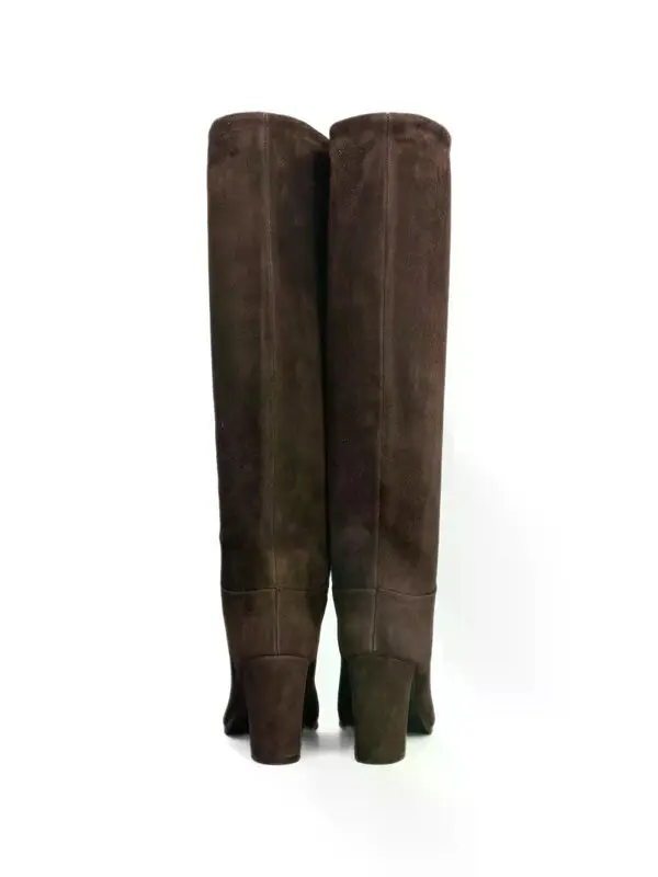 JULIE DEE Suede Block-heel Boots