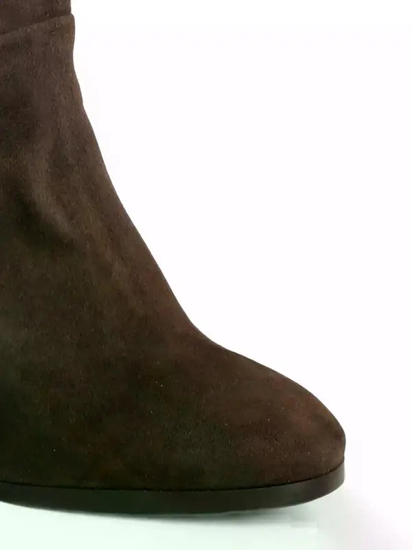 JULIE DEE Suede Block-heel Boots