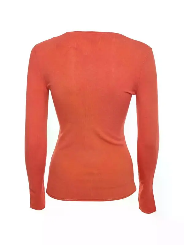 Missoni Crew Neck Long Sleeve T-shirt - Orange