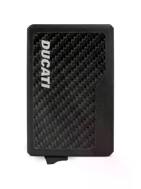PIQUADRO X Ducati Logo-print Cardholder - Black
