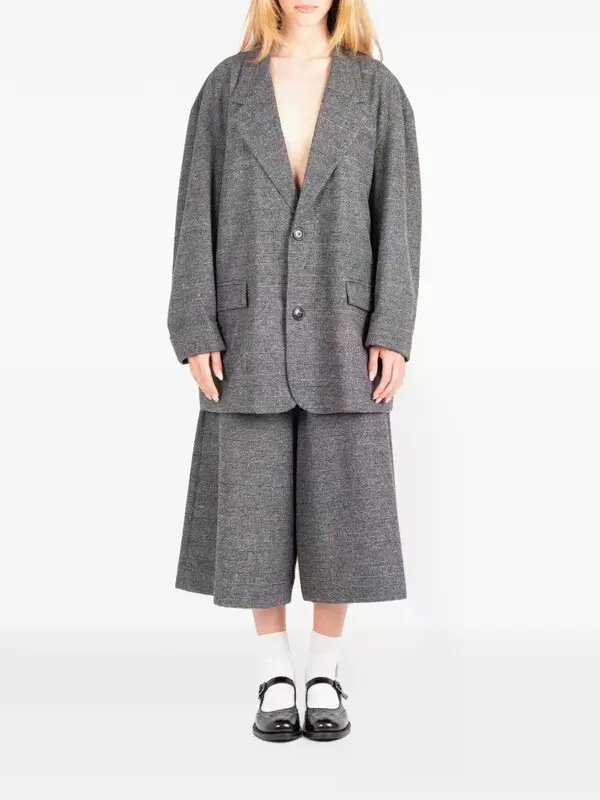 SOCIETE ANONYME Checked Wool Blazer