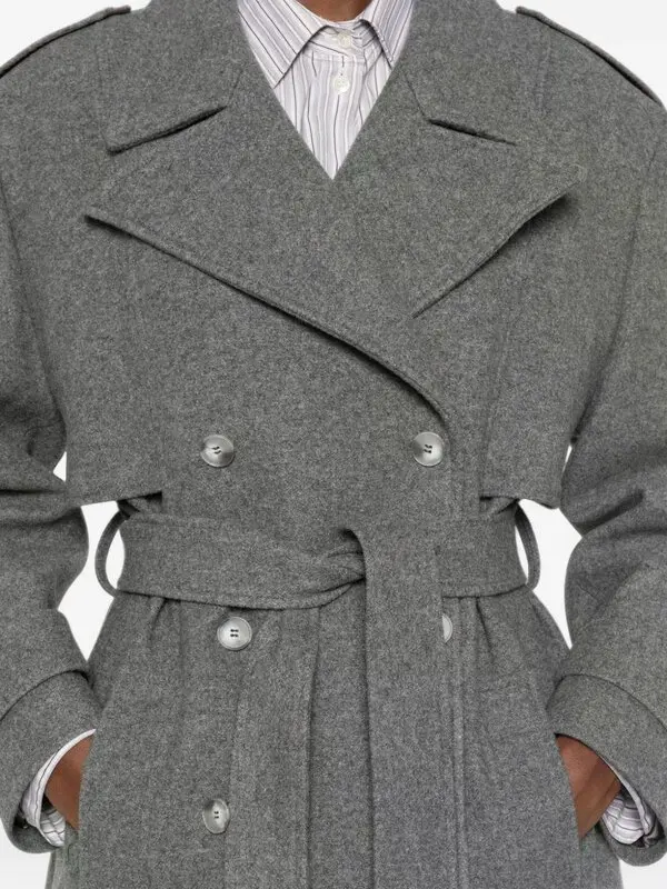 LE SULLY STUDIO Double-breasted Belted Coat