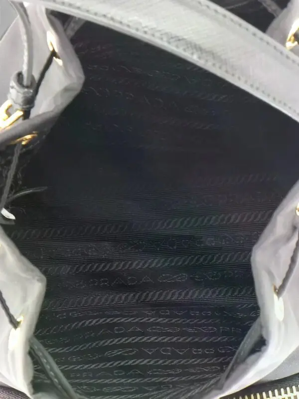 Prada Drawstring Tessuto Small Bucket Bag