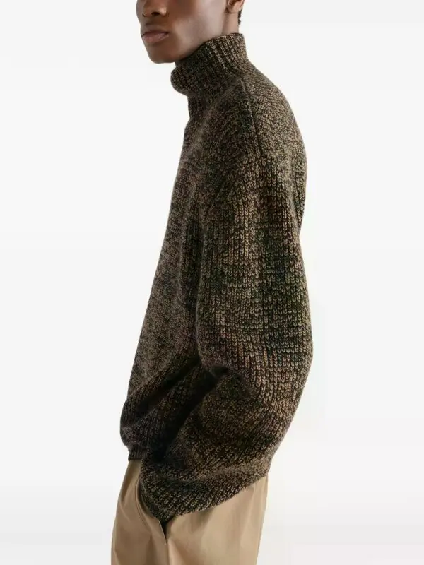 LEMAIRE High-neck Sweater In Yak Alpaca