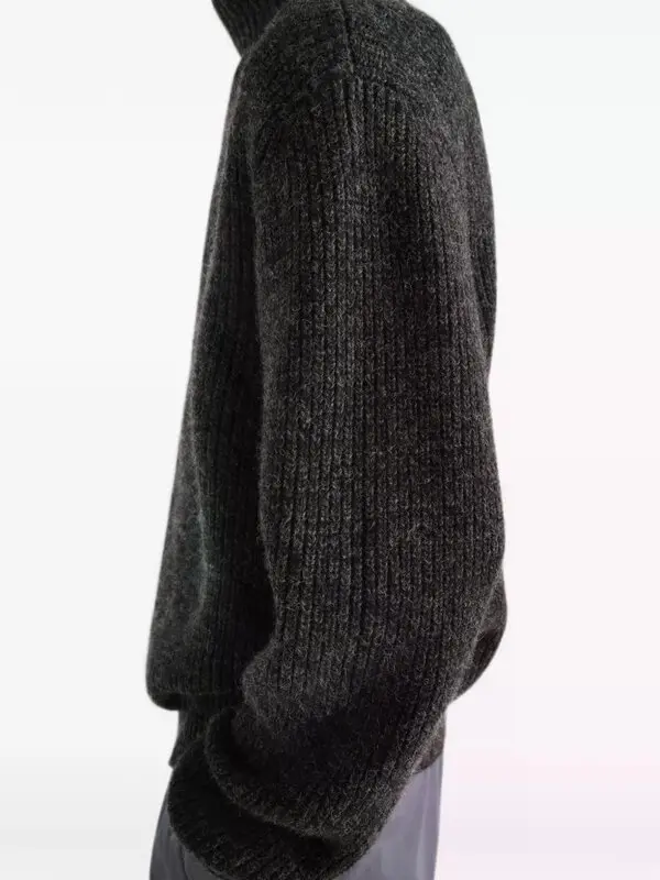 LEMAIRE High-neck Sweater In Yak Alpaca