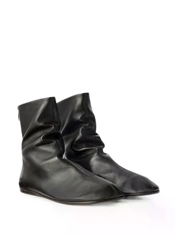 LEMAIRE Sock Ankle Boots In Shiny Nappa Lambskin