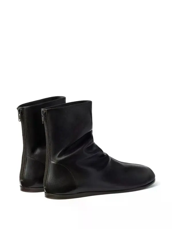LEMAIRE Sock Ankle Boots In Shiny Nappa Lambskin