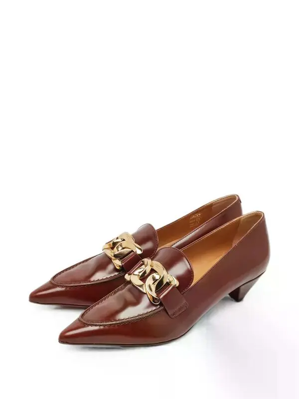 TOD'S Chain-link Loafer Pumps