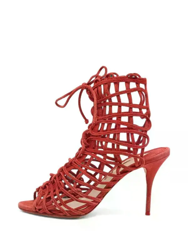 SOPHIA WEBSTER Delphine Cage Heeled Sandals