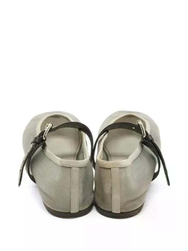 Miu Miu Mary Jane-strap Mesh Ballet Flats