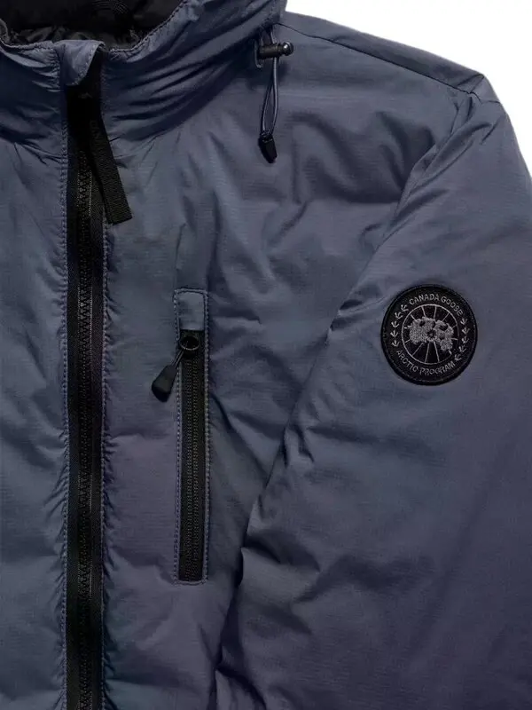 Canada Goose Logo Patch Hooded Padded Jacket