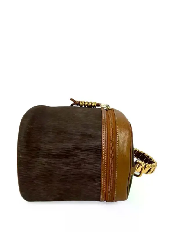Loewe 1990-2000 Leather Velazquez Twist Vanity Bag Satchel