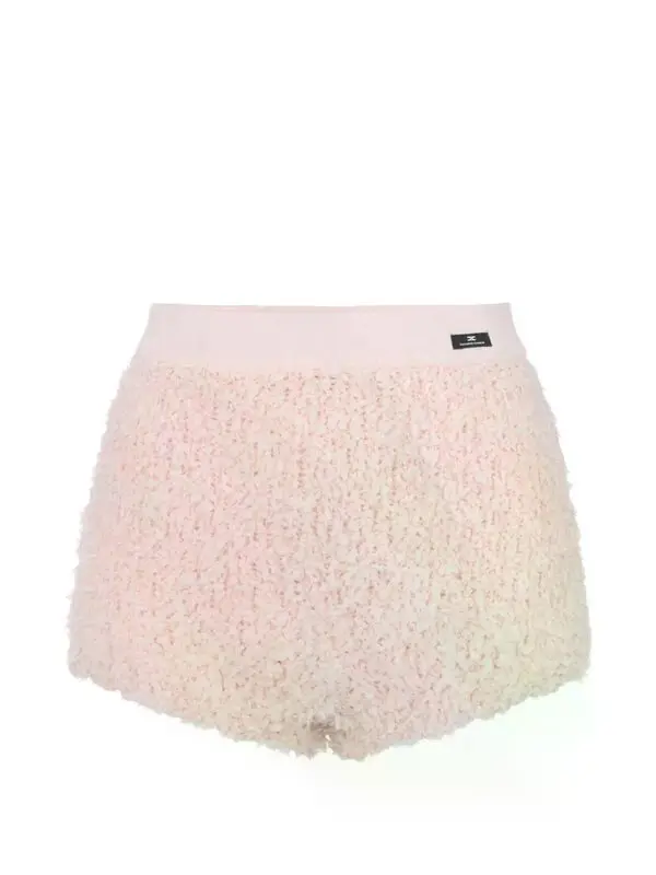 Elisabetta Franchi Shorts In Fleece Fabric - Pink