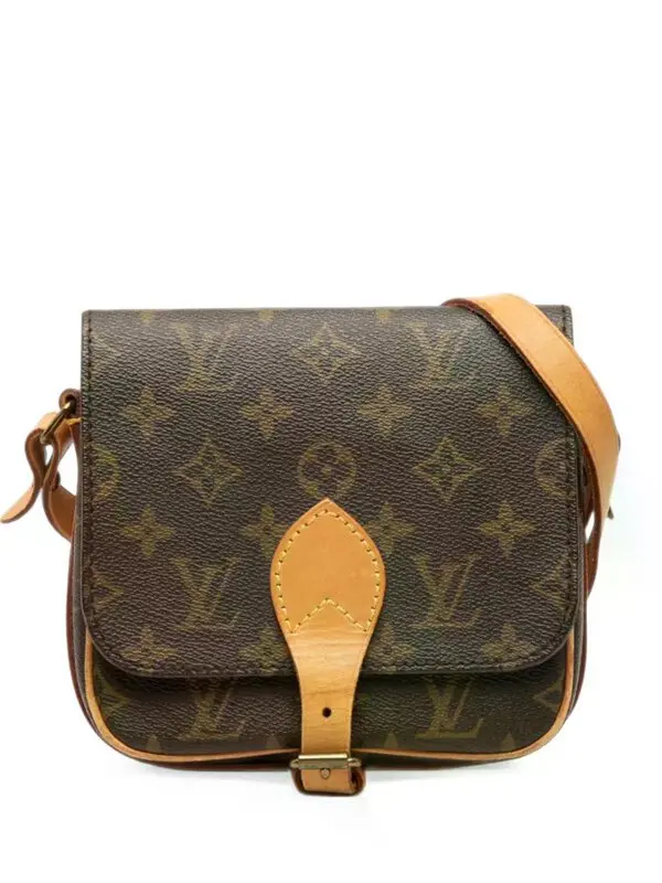 LOUIS VUITTON 1987 Monogram Cartouchiere Pm Crossbody Bag - Brown
