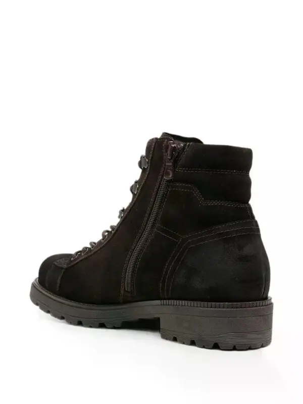 NEROGIARDINI Lace-up Suede Combat Boots