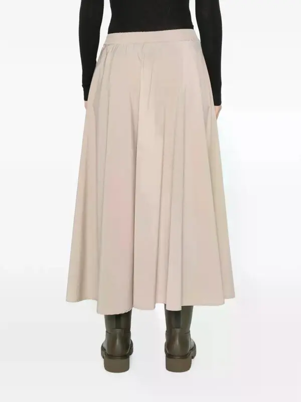 Herno Drawstring Flared Maxi Skirt
