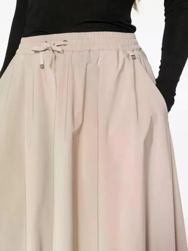 Herno Drawstring Flared Maxi Skirt - Neutrals