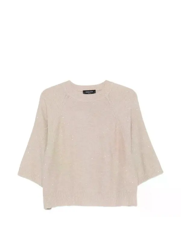 Fabiana Filippi Sequin-embellished Raglan-sleeve Sweater