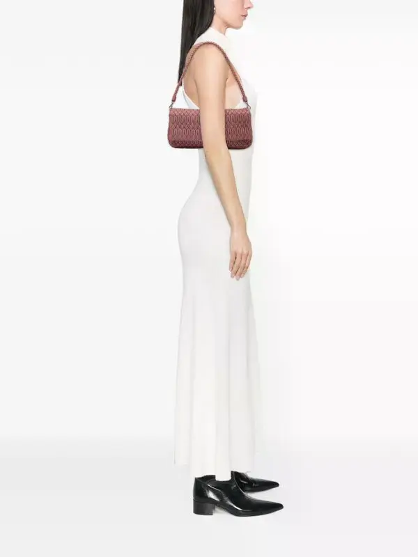 Miu Miu 2010-2026 Matelasse Nappa Crystal Chain Satchel - Pink