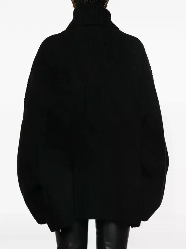 THE FRANKIE SHOP Ribbed-knit Zip-up Cardigan