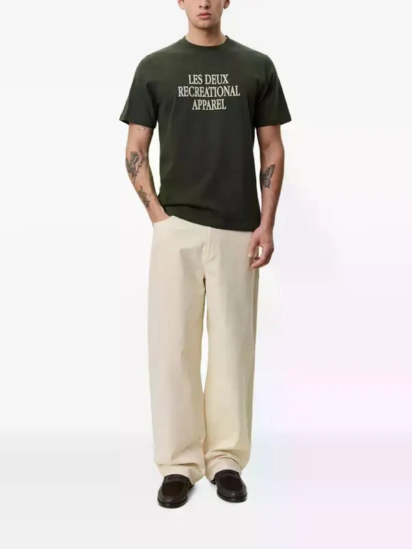 LES DEUX Logo-print T-shirt