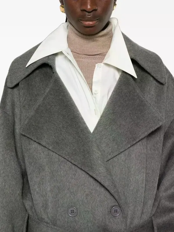 THE FRANKIE SHOP Double-breasted Belted Coat