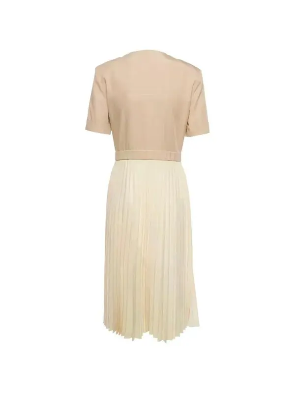 Sandro Plissé Wrap-style Midi Dress