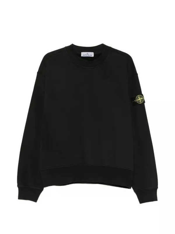 Stone Island Compass Patch Sweatshirt - Black
